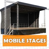 Rent Stage - Steel Platform Portable Stage - 4X8 - 8in High Rental ...