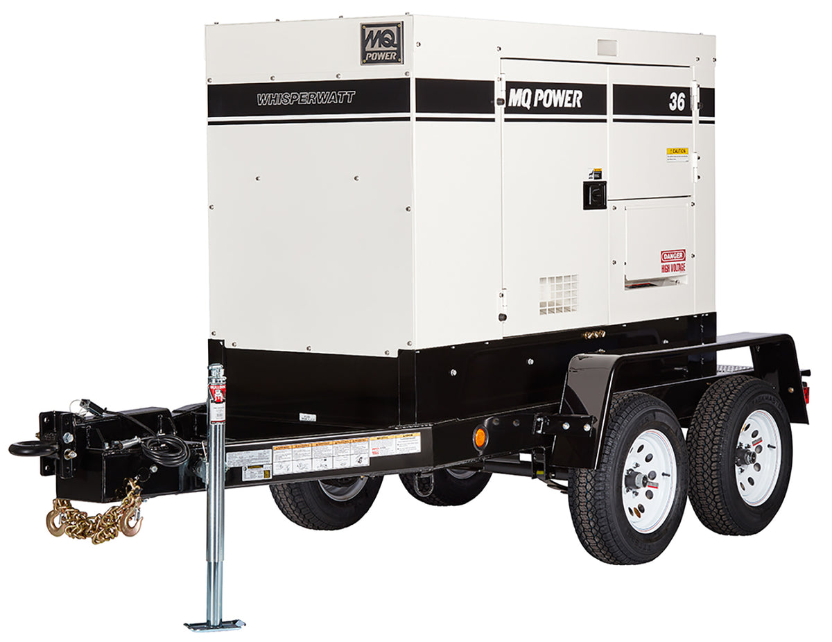 Rent Generator - 36kW Power Generator Diesel Rental - Tow Behind ...