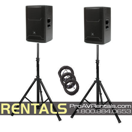 Rent Speakers - Pro Powered Speaker Party Package – Crossfire Pro AV ...